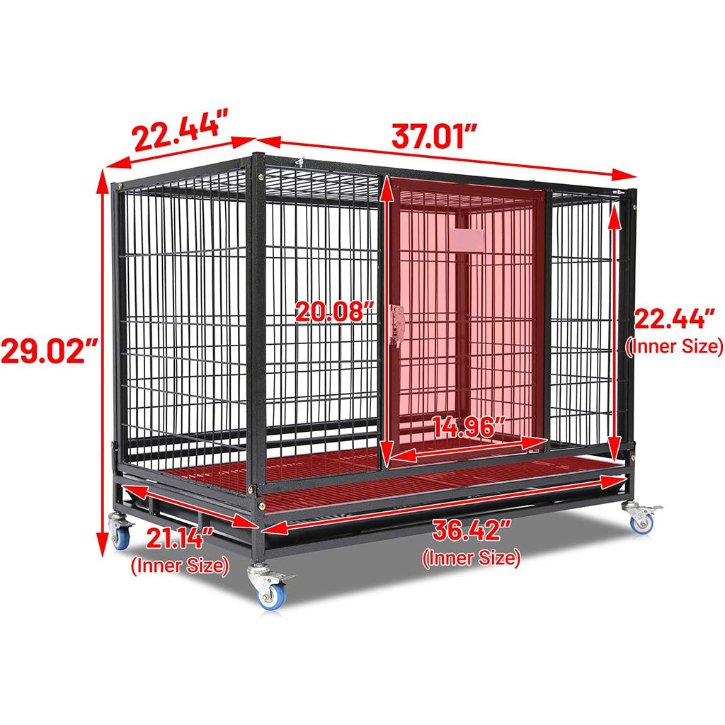 37" Stackable & Foldable Dog Crate 31FA – Homey Pet Official