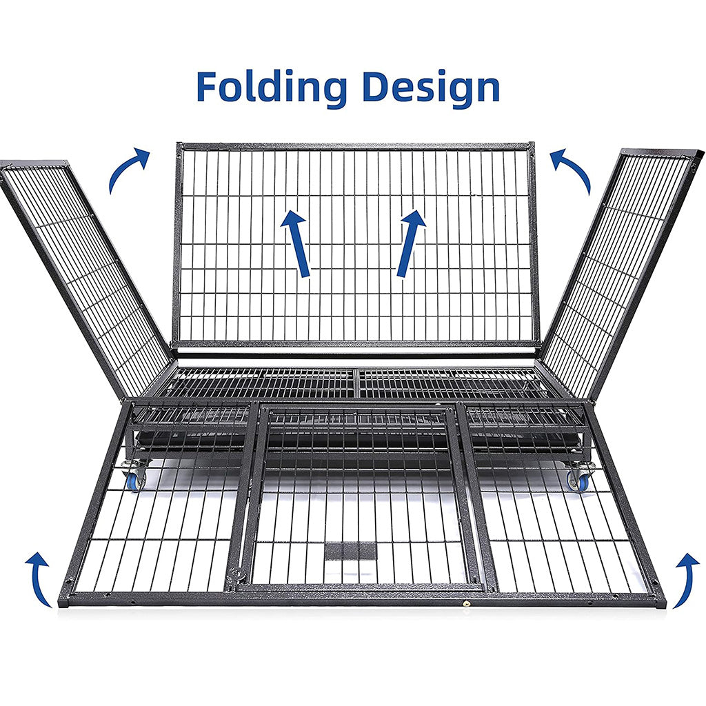 37" Stackable & Foldable Dog Crate 31FA – Homey Pet Official